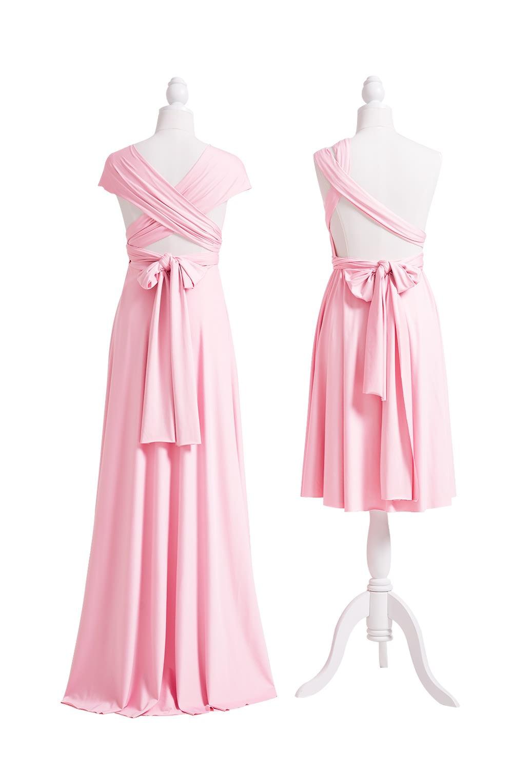 Buy Blush Pink Multiway Convertible Infinity Dress – 72Styles